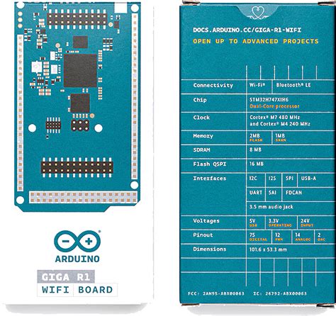 Arduino Giga R1 Wifi Abx00063 купити в Києві та Україні