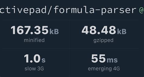 reactivepad formula parser v1 0 1 bundlephobia