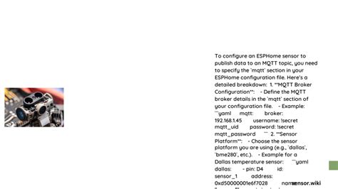 Esphome Sensor Mqtt Topic Complete Configuration And Integration Guide