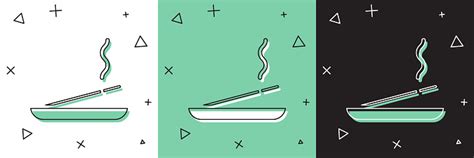 흰색과 녹색 검은 색 배경에 고립 된 나무 스탠드 아이콘에 향기로운 스파 스틱을 설정합니다 향 스틱 미용 절차 아로마 테라피 벡터 일러스트레이션 0명에 대한 스톡 벡터 아트