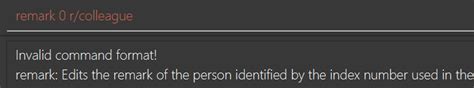 Remark Command Error Handling · Issue 5501 · Nus Cs2103 Ay2324s1pe Dev Response · Github