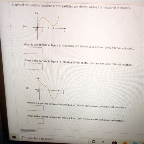Video Solution Graphs Of The Position Functions Of Two Particles Are