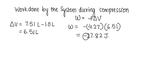 Solved Calculate The Internal Energy In Joules Of A System That Loses 2553 J Of Heat And Is