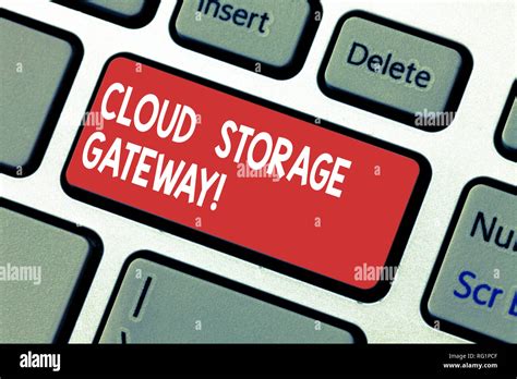 Word Writing Text Cloud Storage Gateway Business Concept For Server Which Resides At The