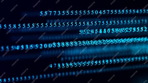 Premium Photo Blue Matrix Background Technology Stream Binary Code