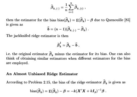 334 Show That The Almost Unbiased Ridge Estimator