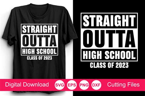 Straight Outta High School Svg Graphic By Creative Zone · Creative Fabrica