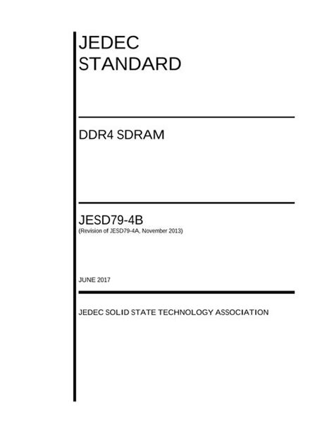 Download Jedec Jesd79 4b In Pdf Professional Pdf Standards Supplier