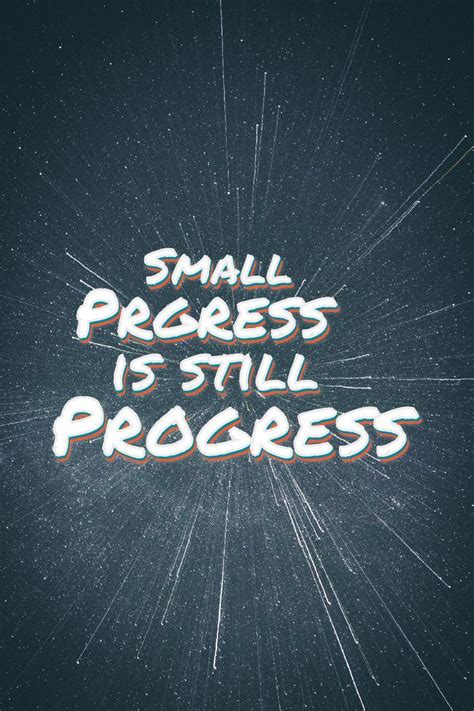 The Words Small Process Is Still Progress Written In White On A Black Background With Stars