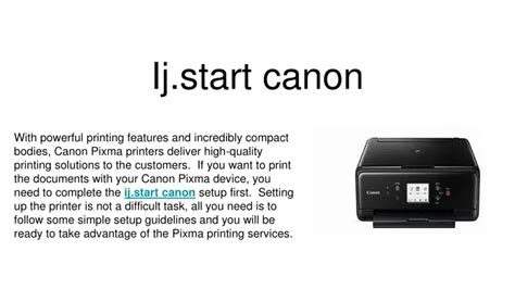PPT Ij Start Canon PowerPoint Presentation Free Download ID 10196762