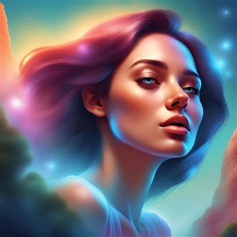 Premium Ai Image Galaxy Girl