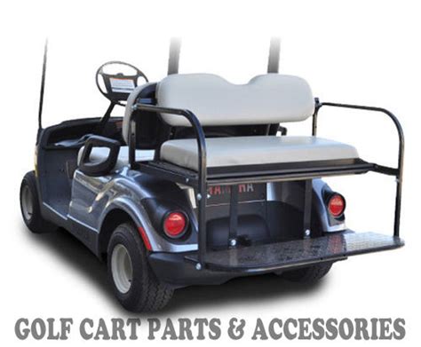 Golf Cart Rear Seat Kit Flip Seat Yamaha G29 Drive 07 Up Stone Cushions Golf Carts