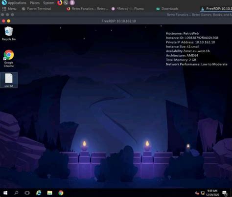 Tryhackme Retro Middle Of The Web