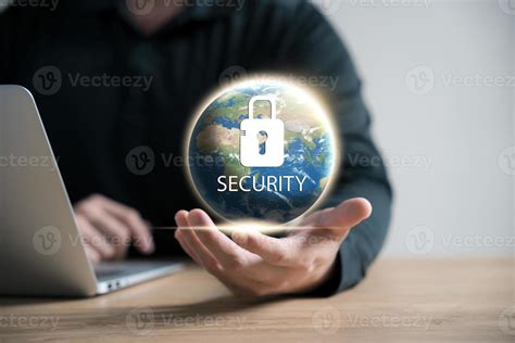 Cyber Security Concepts And Global Internet Networks Software Engineers Coding Secure Global