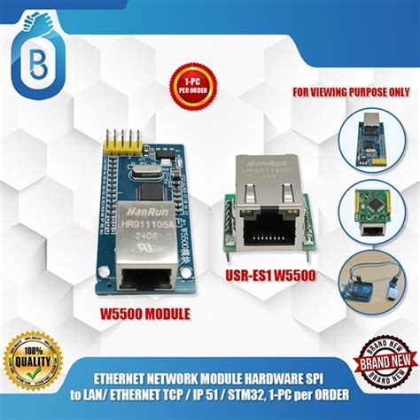 Ethernet Network Module Hardware Spi To Lan Ethernet Tcp Ip 51 Stm32 1 Pc Per Order