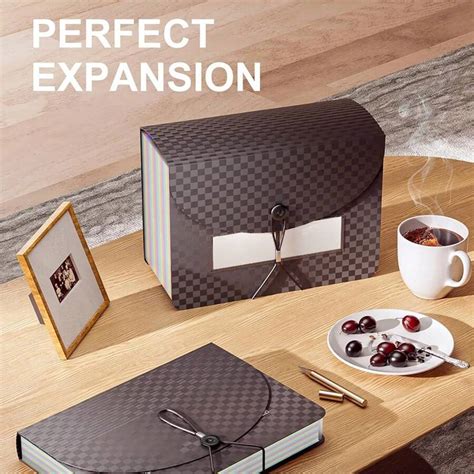 26 pocket portable document organizer file box a4 size file organizer
