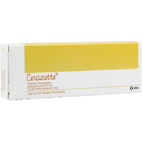 Cerazette Desogestrel 0075 Mg X 28 Tabl Ecofarma