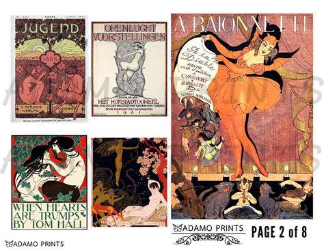 Sexy Creature Myth Digital Print Vintage Art Digital Etsy