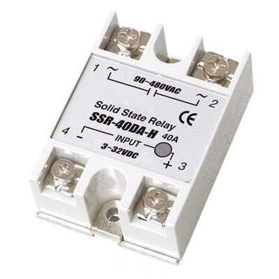 Твердотельное реле SSR-40DA-H 40А 3-32В DC, 90-480В AC купить с ...