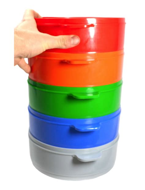 5pk Plastic Sifter 8″ Stackable Varying Hole Sizes Klm Bio Scientific