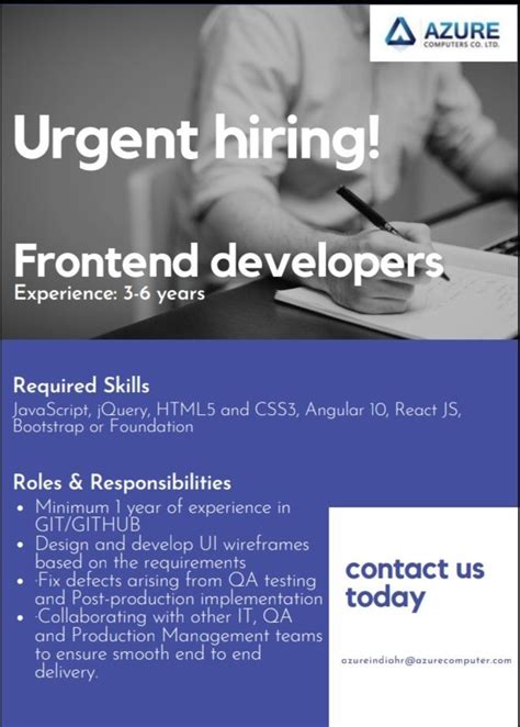 Baishali Chakraborty On Linkedin Urgenthiring Frontenddevelopers