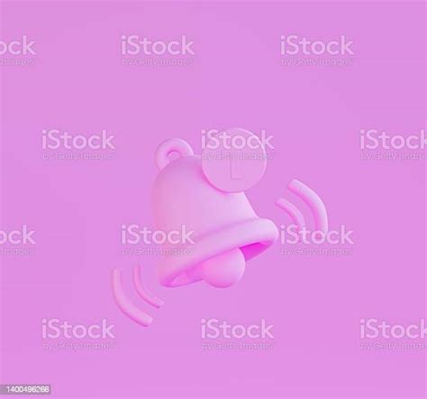분홍색 알림 메시지 벨 아이콘 3d 렌더링 3차원 형태에 대한 스톡 사진 및 기타 이미지 3차원 형태 개념 단순함 Istock