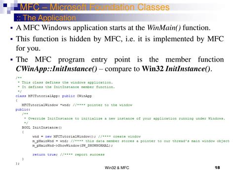 Ppt Windows Gui Programming With Win32 And Mfc Powerpoint