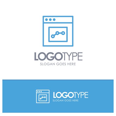 Analytics Communication Interface User Blue Outline Logo Place For