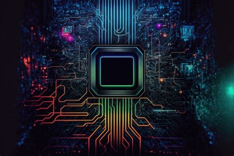 Premium Ai Image Abstract Technology Network Background Generative Ai