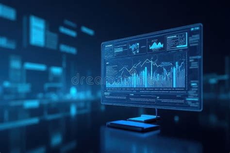 Interactive Market Insights Through Real Time Graphics Stock Illustration Illustration Of