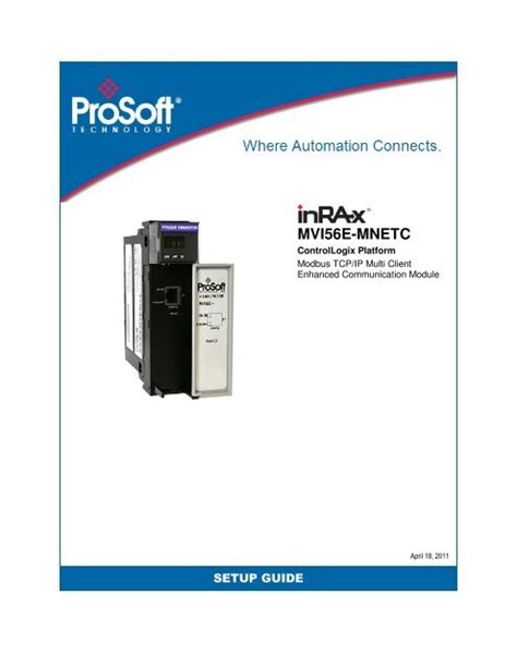 Mvi56e Mnetc Setup Guide Prosoft Technology