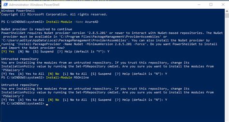 Connecting To Azure Admsonline Through Powershell Sutaantra
