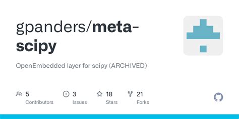 Github Gpanders Meta Scipy Openembedded Layer For Scipy Archived