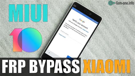 How To Frp Bypass Google Account Xiaomi Miui Youtube