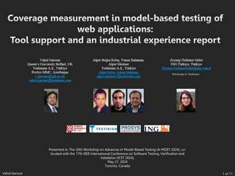 coverage measurement in model based testing of web applications tool