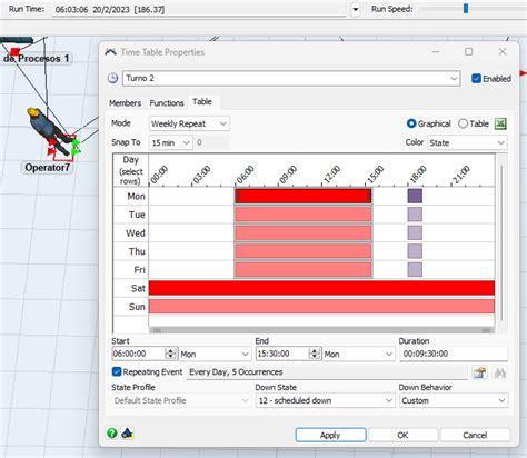 problem with time table flexsim community