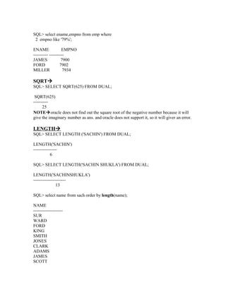 Oracle Notes Pdf