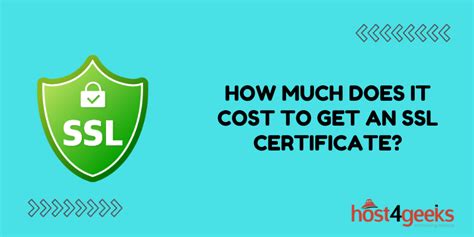 how much does it cost to get an ssl certificate