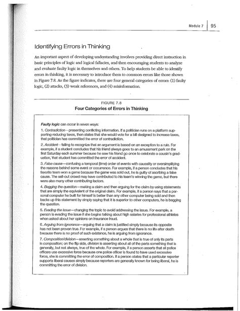 17 Types Of Errors In Thinking Pdf