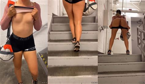 Flagra Amador Safada Arriando Short Sem Calcinha Nas Escadas Do Prédio Cnn Amador