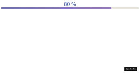 Linear Progress Bar Codesandbox