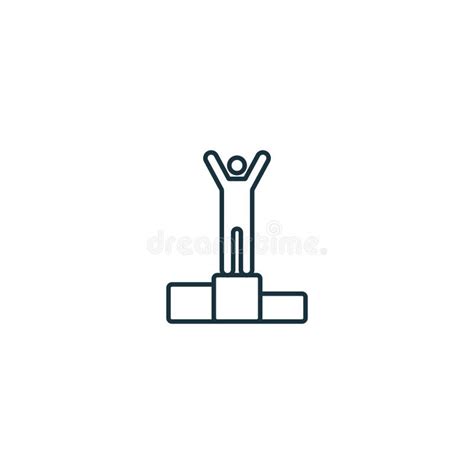 Victory Icon Monochrome Simple Sign From Challenges Collection Stock Vector Illustration Of