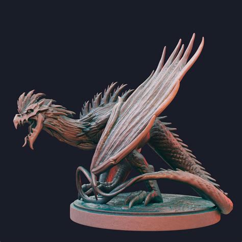Basilisk 3d Printing Miniature By Factoreum On Deviantart