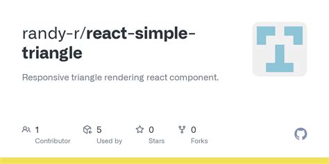 Github Randy R React Simple Triangle Responsive Triangle Rendering React Component