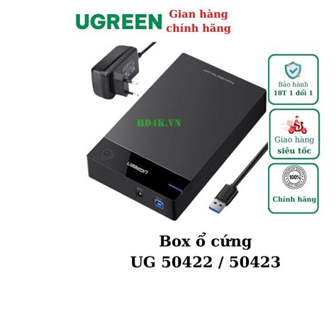 Hộp đựng ổ Cứng 35 Inch Satausb 30 Hỗ Trợ 10tb Ugreen 50422 50423