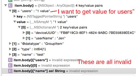 Swift Get Value For Nsdictionary Stack Overflow