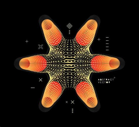 3d Connection Structure Futuristic Technology Style Abstract Design