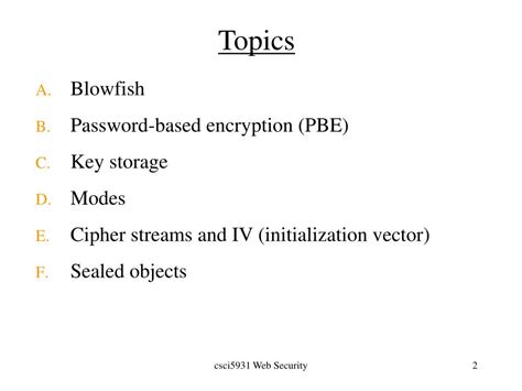 Ppt Gs Chapter 4 Symmetric Encryption In Java Powerpoint