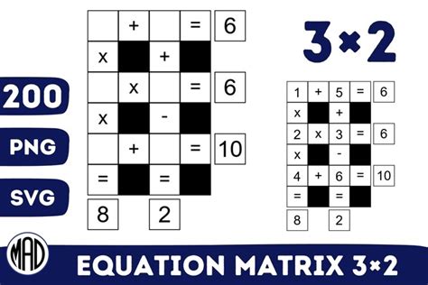Equation Matrix Puzzle By Marina Art Design