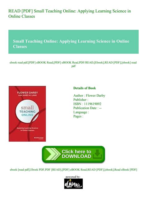 READ PDF Small Teaching Online Applying Learning Science In Online Classes By Lerfealiera Issuu